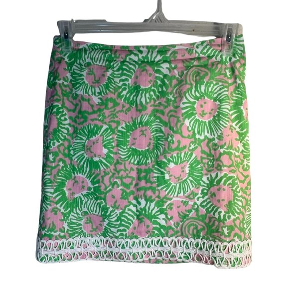 Lilly Pulitzer | Skirts | Lily Pulitzer Sunny Side Lion Print Skirt ...
